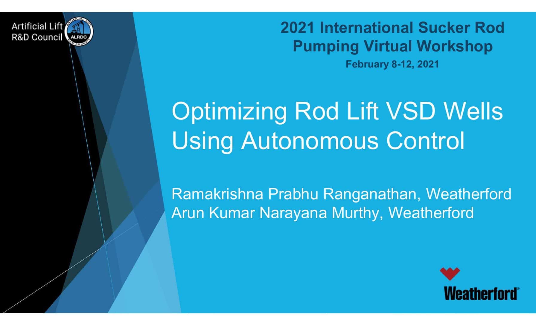 Arun Kumar Narayana Murthy – Weatherford – ALRDC