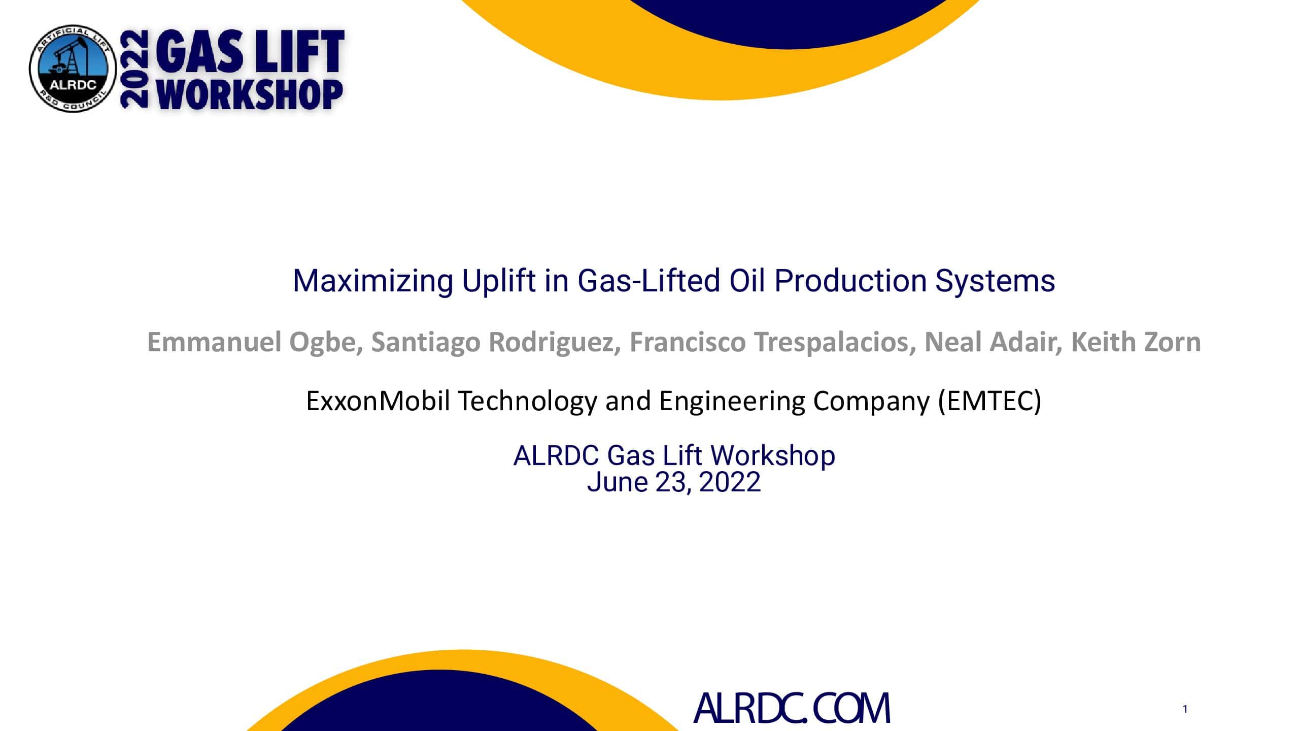 Jose Santiago Rodriguez – ExxonMobil – ALRDC